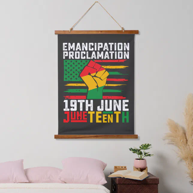 Juneteenth Emancipation Proclamation Black Freedom Hanging Tapestry ...