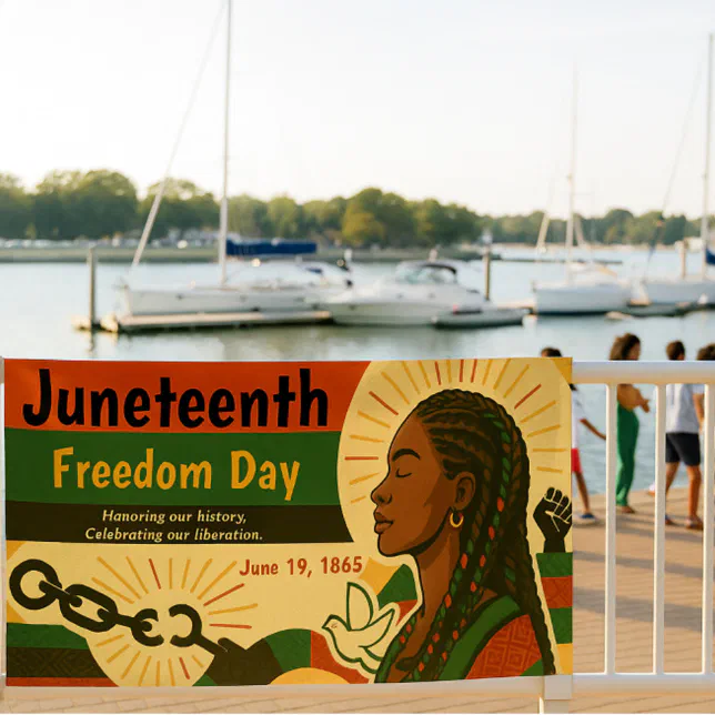 Juneteenth Freedom Day Emancipation Celebration Banner | Zazzle