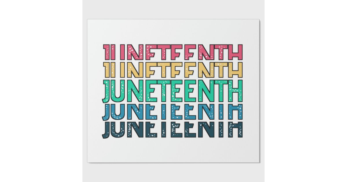Juneteenth, Freedom of African American. Wrapping Paper | Zazzle