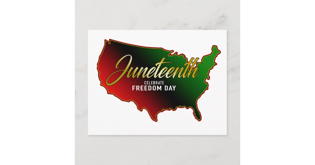 Juneteenth Holiday Postcard | Zazzle