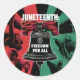 Juneteenth is Freedom For All Liberty Bell Classic Round Sticker | Zazzle