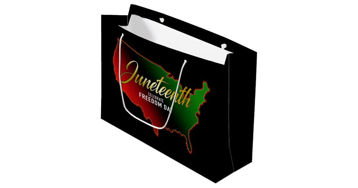 Juneteenth Large Gift Bag | Zazzle