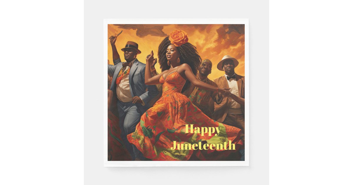 Juneteenth Paper Napkin | Zazzle