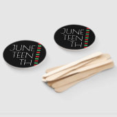 Juneteenth Red Black Green Celebration Hand Fan | Zazzle