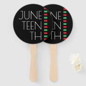 Juneteenth Red Black Green Celebration Hand Fan | Zazzle