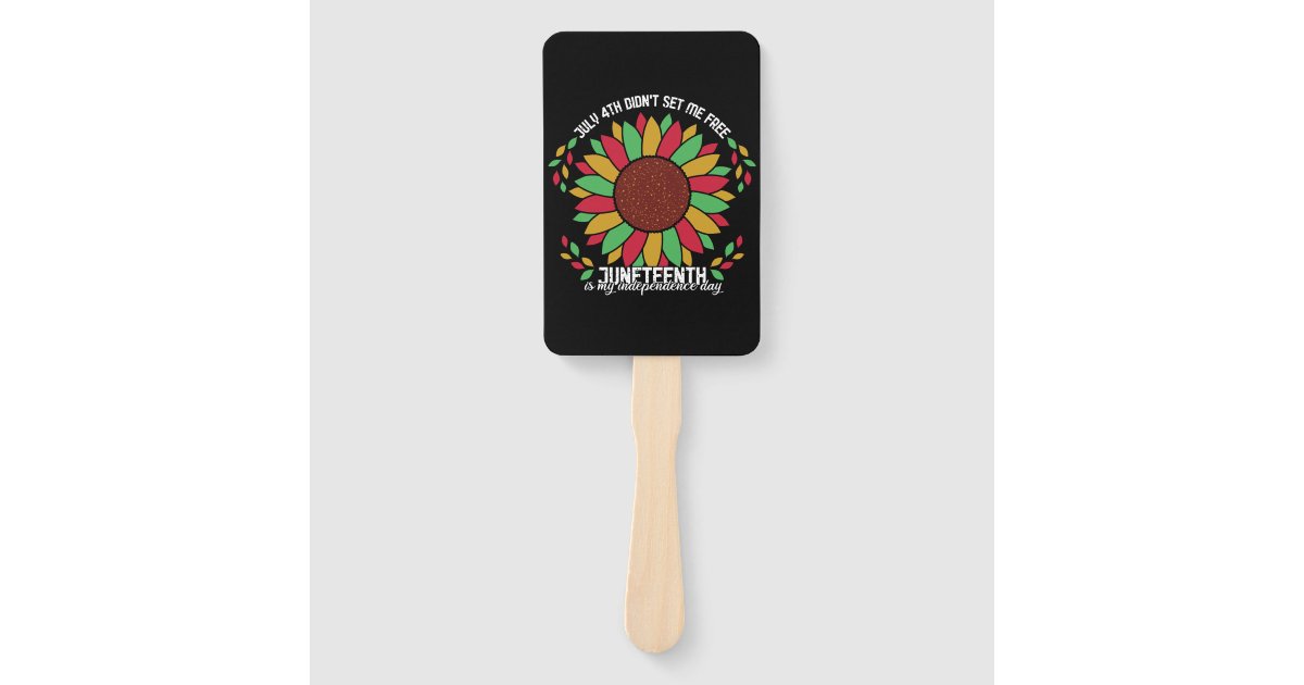 Juneteenth Sunflower Hand Fan | Zazzle