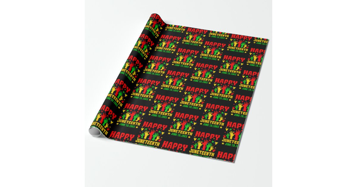 Juneteenth wrapping paper | Zazzle