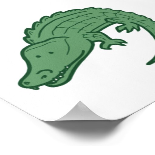 Jungle Alligator Tiny Print | Zazzle