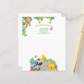 Jungle Animals Child Daycare Business Letterhead | Zazzle