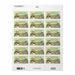 Jungle Animals Return Address Label | Zazzle