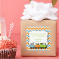 Jungle Animals Train Birthday Party Favor Sticker | Zazzle