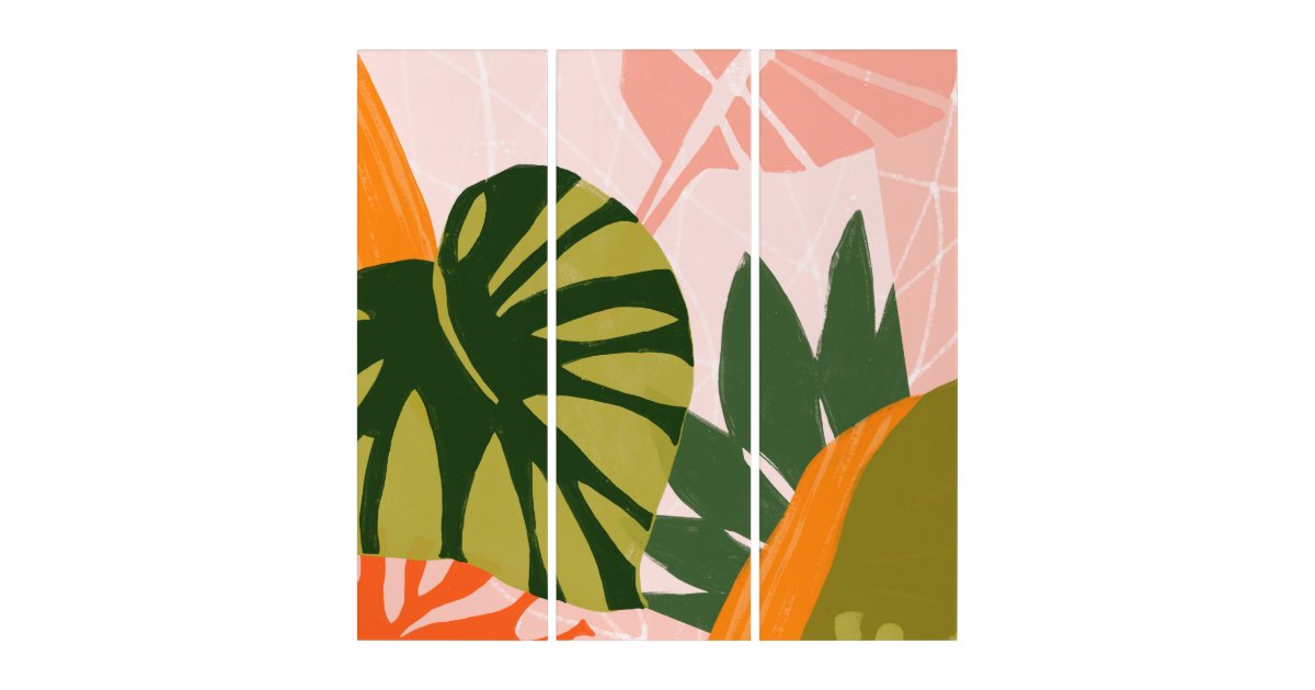 Jungle Collage I Triptych | Zazzle