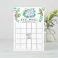 Jungle Elephant BINGO Baby Shower Game Invitation | Zazzle