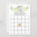 Jungle Elephant BINGO Baby Shower Game Invitation | Zazzle