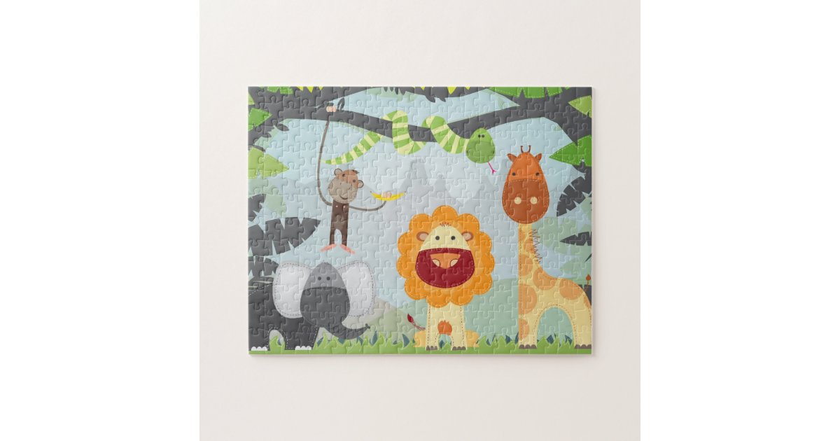 Jungle Fun Jigsaw Puzzle | Zazzle