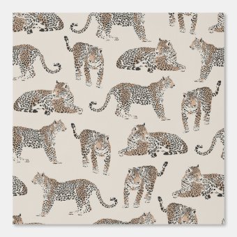 Jungle Leopard Wild Animal Pattern Wallpaper | Zazzle