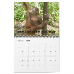 Jungle Lessons Wild Animal calendar | Zazzle