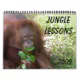 Jungle Lessons Wild Animal calendar | Zazzle