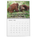 Jungle Lessons Wild Animal calendar | Zazzle