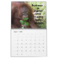 Jungle Lessons Wild Animal calendar | Zazzle