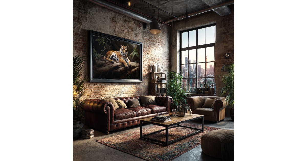 Jungle Monarch: Tiger Portrait Poster | Zazzle