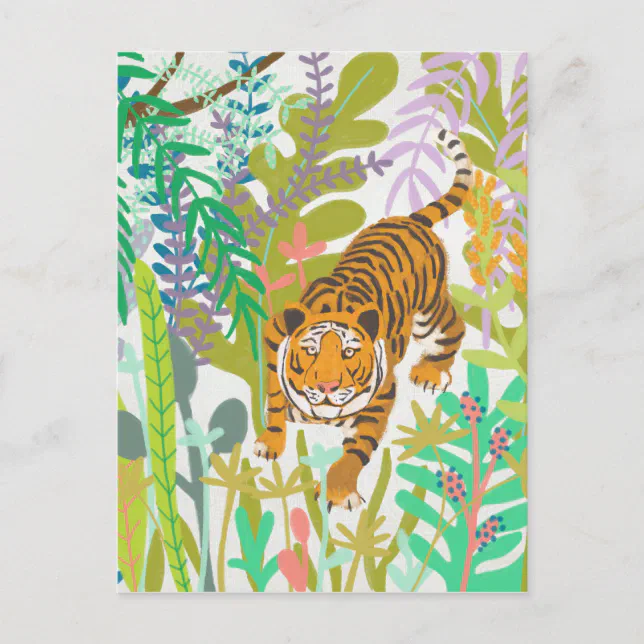 Jungle Roar - Tiger Postcard | Zazzle