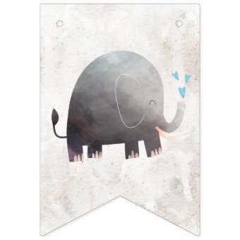 Jungle Safari Animals Baby Shower Pennant Banner | Zazzle