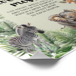 Jungle Safari Animals Guess The Sweet Mess game Poster | Zazzle