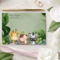 Jungle Safari Animals Invitation Envelope | Zazzle
