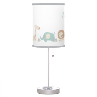 Jungle Safari Animals Nursery Kids Room Table Lamp | Zazzle