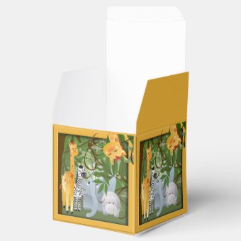Jungle Safari Animals Party Favor Box | Zazzle