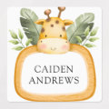 Jungle Safari Animals School Daycare Labels | Zazzle
