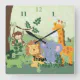 Jungle Safari Customizable Square Clock | Zazzle