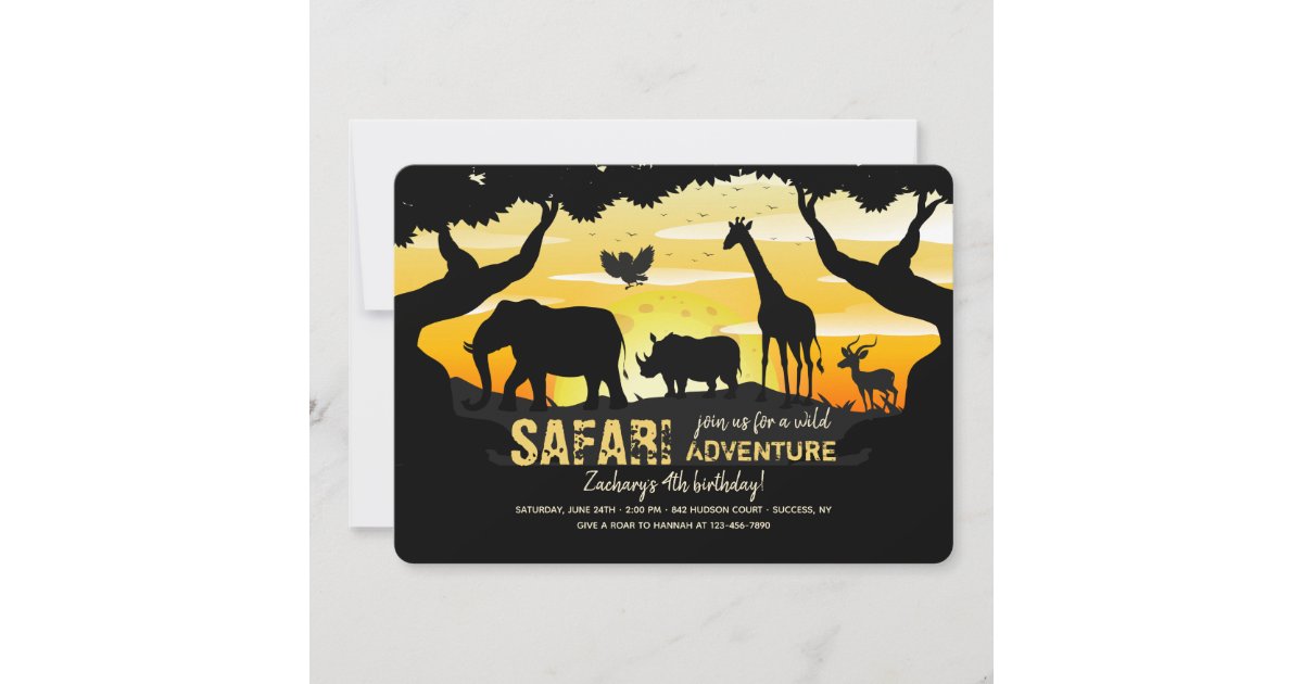 Jungle Safari Invitation | Zazzle