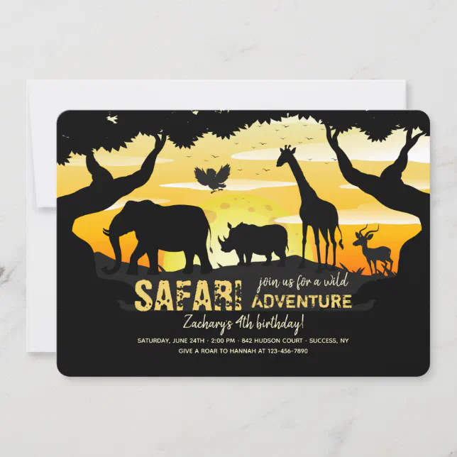 Jungle Safari Invitation | Zazzle