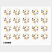 JUNGLE SAFARI Round Favor Stickers | Zazzle