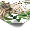 Jungle Safari Wild Party Animals Birthday Welcome Poster | Zazzle