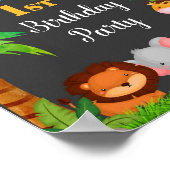 Jungle welcome party sign Party animals poster | Zazzle