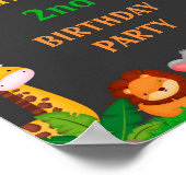 Jungle welcome party sign Wild animals poster | Zazzle