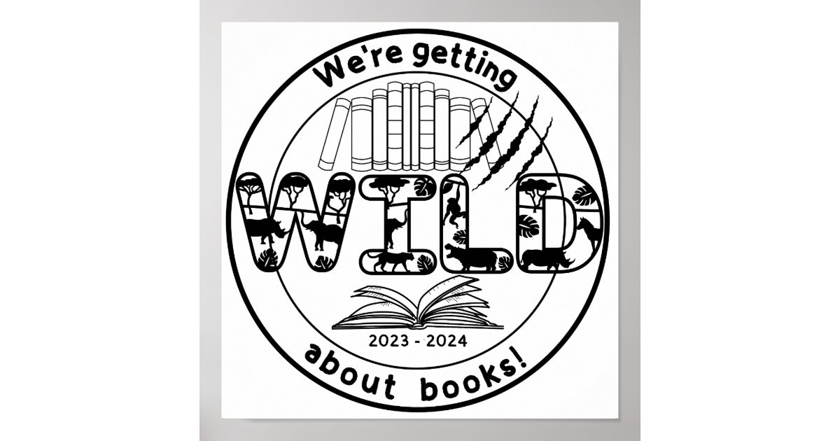 Jungle Wild Animal Library Theme Poster | Zazzle