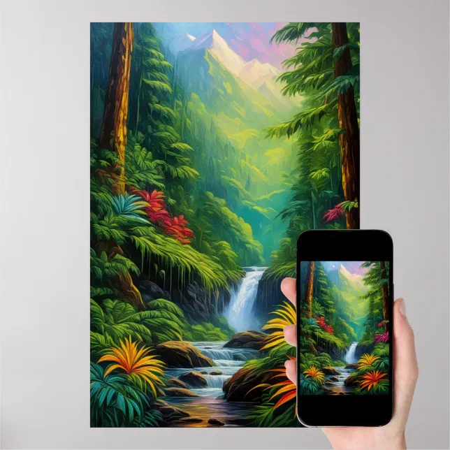 Jungle's Symphony, Beautiful Flora Poster | Zazzle