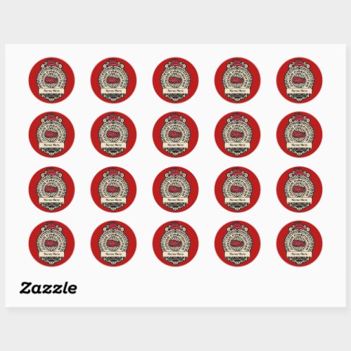 Junior Firefighter's Badge Classic Round Sticker | Zazzle