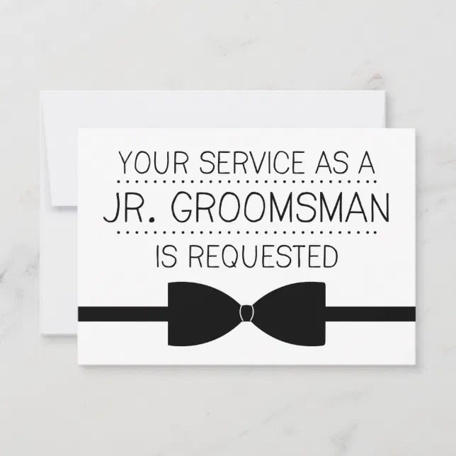 Junior Groomsman Request | Groomsmen Invitation | Zazzle