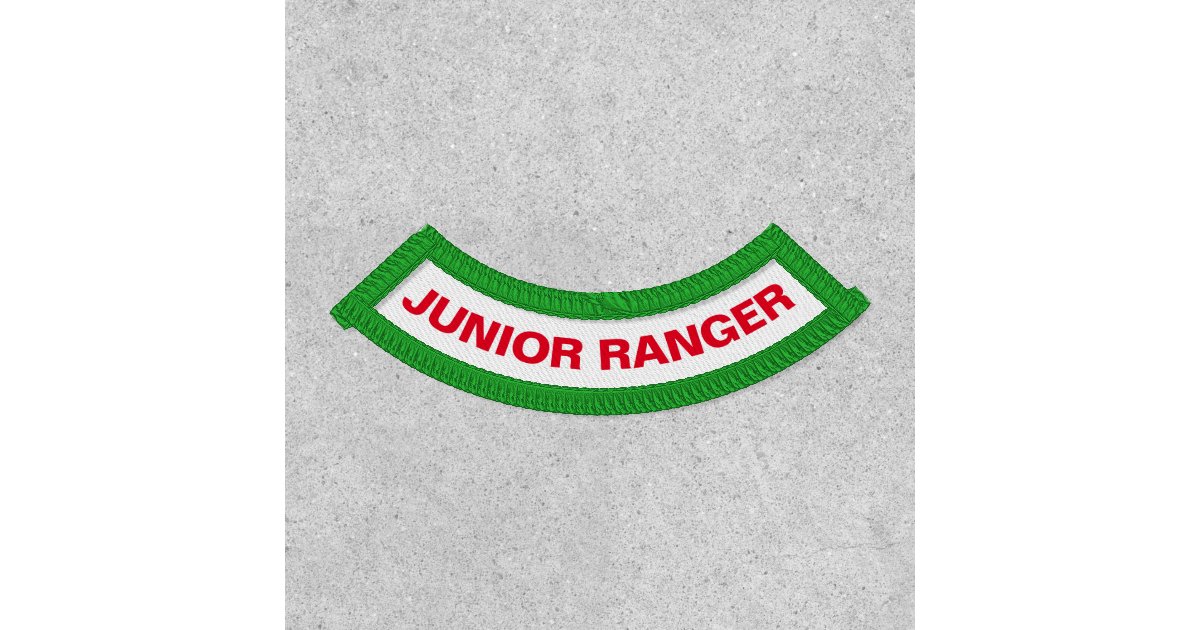 JUNIOR RANGER rocker patch | Zazzle