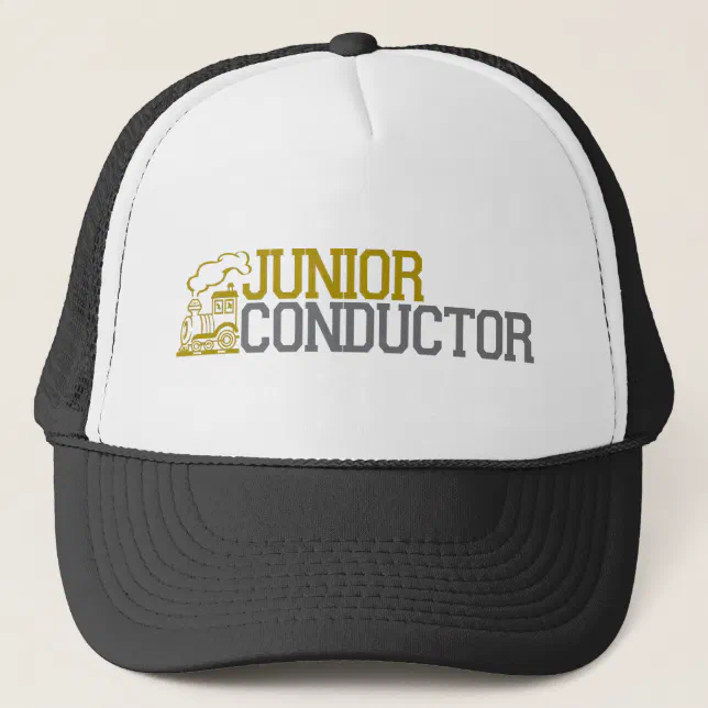 Junior Train Conductor Trucker Hat | Zazzle