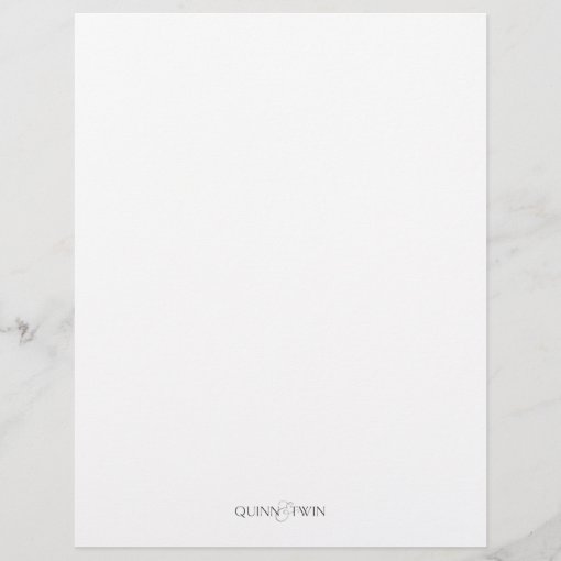 Juniper Family Name Script Letterhead | Zazzle