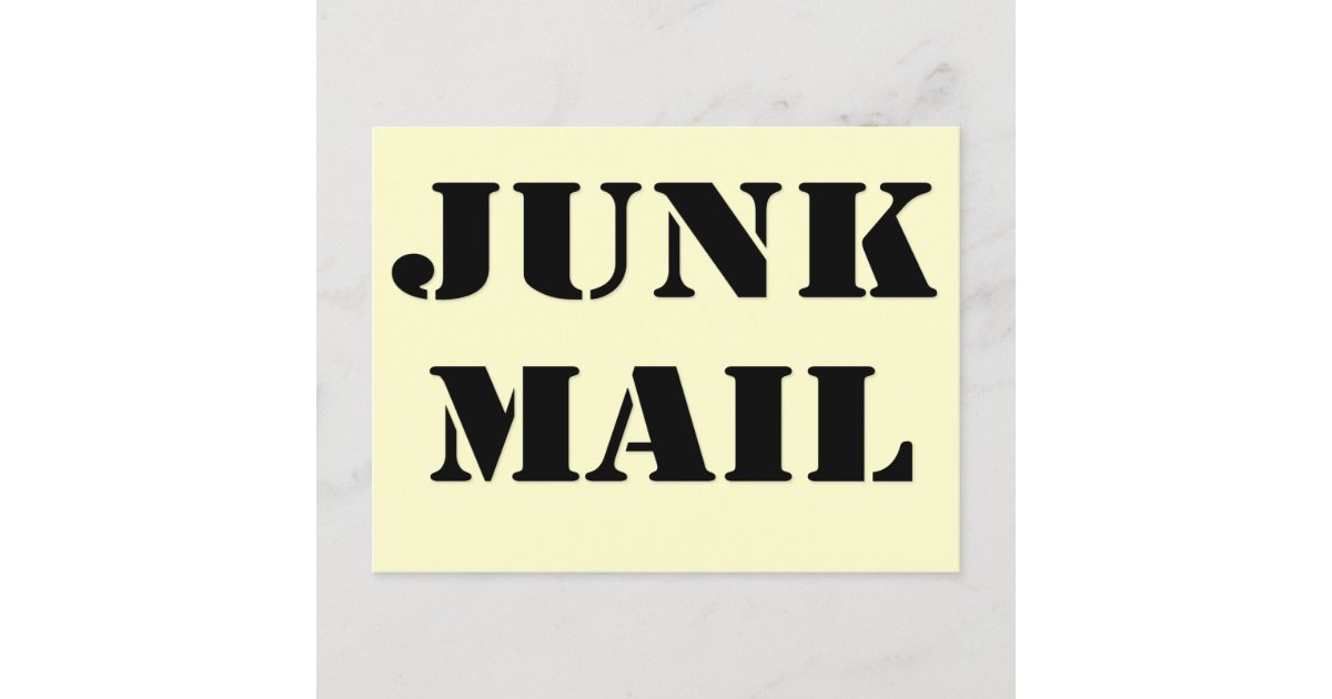 Junk Mail, Post and Greeting Card | Zazzle