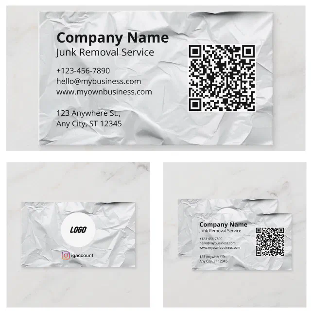 Junk Removal Hauling Service Logo Templates Ideas Business Card | Zazzle