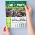 Junk Removal Phone Number Flyer | Zazzle