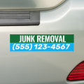 Junk Removal & Waste Hauling Bumper Sticker | Zazzle
